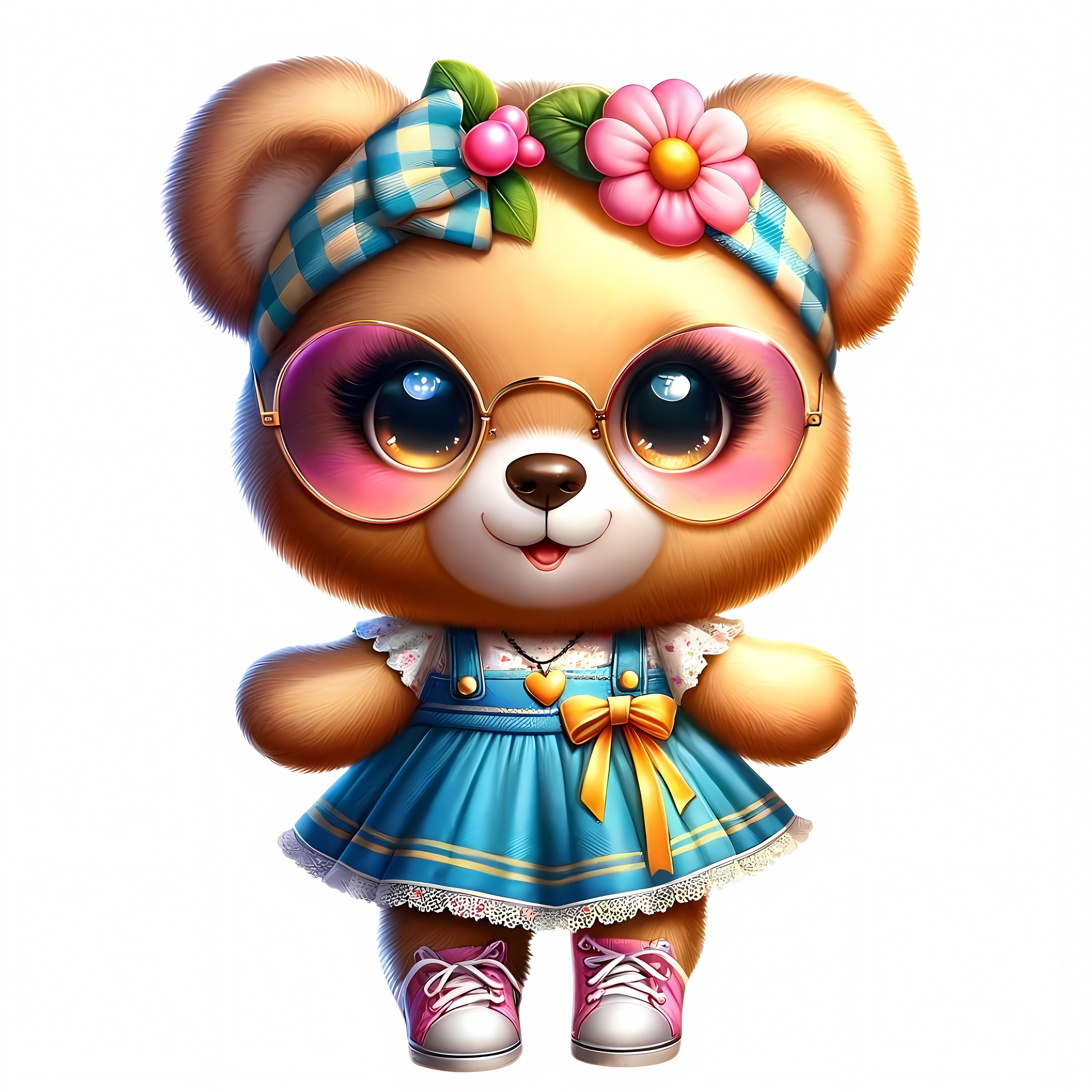 Teddy Bear Girl Clipart 10 High-quality Jpgs Charming Teddy Bear Girl ...