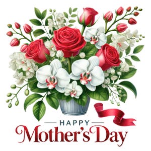 Mother's Day Bouquet Clipart: Floral PNG JPG (digital Download) - Etsy