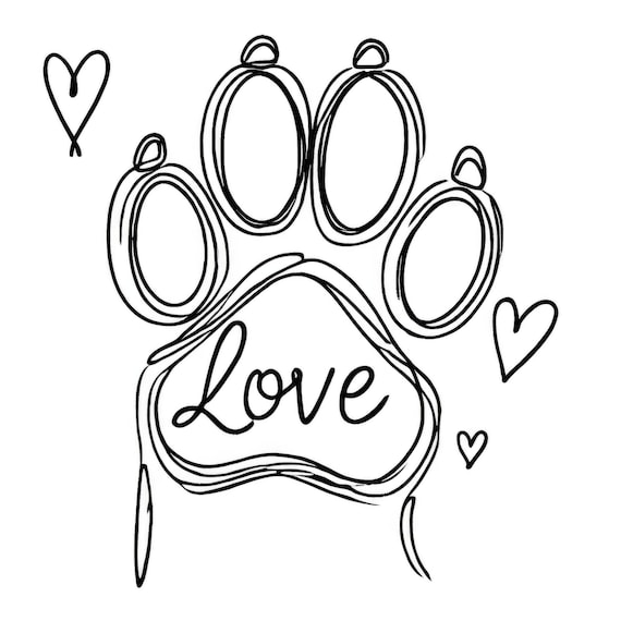 Cute Paw Print Clip Art