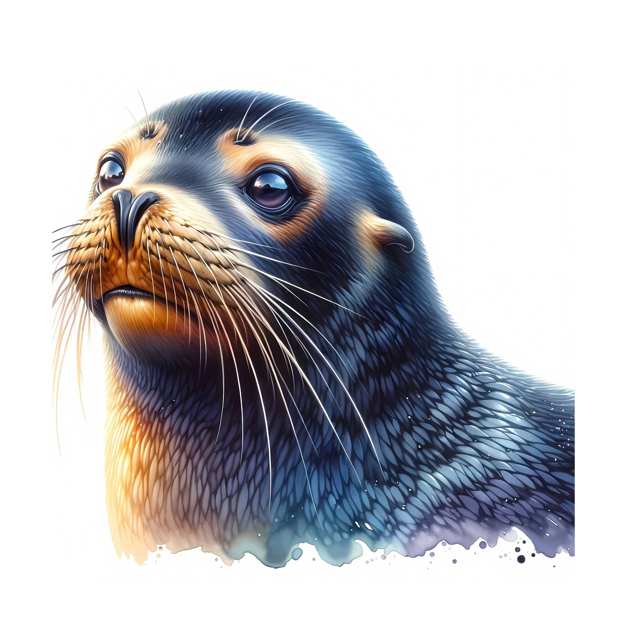 Seal Clipart Bundle 11 High-quality Jpgs Wall Art Aquatic Art Digital ...