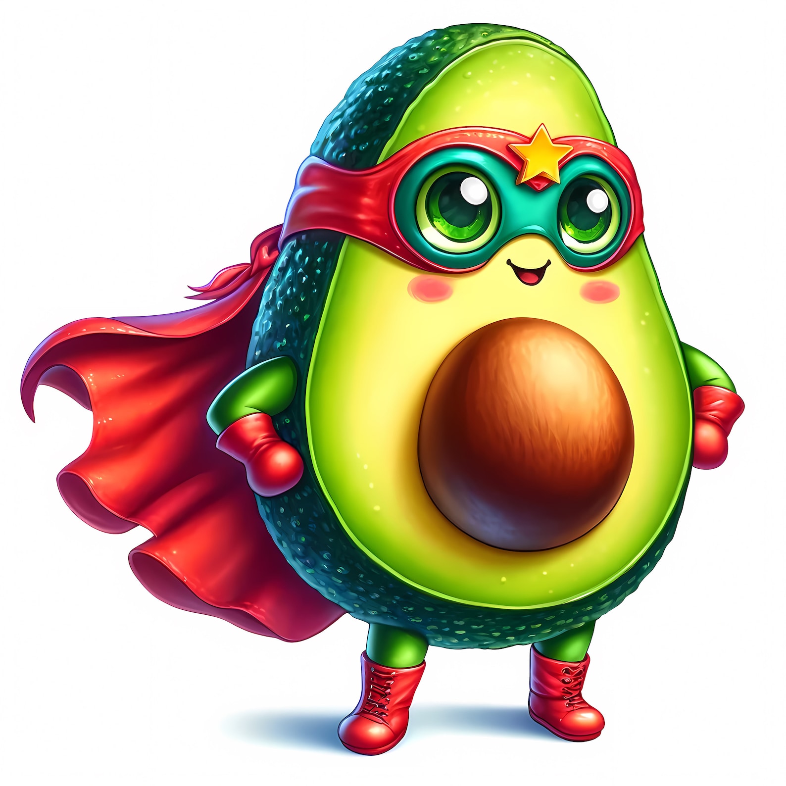 Cute Avocado Clipart Bundle 12 High-quality Jpgs Adorable Avocado ...