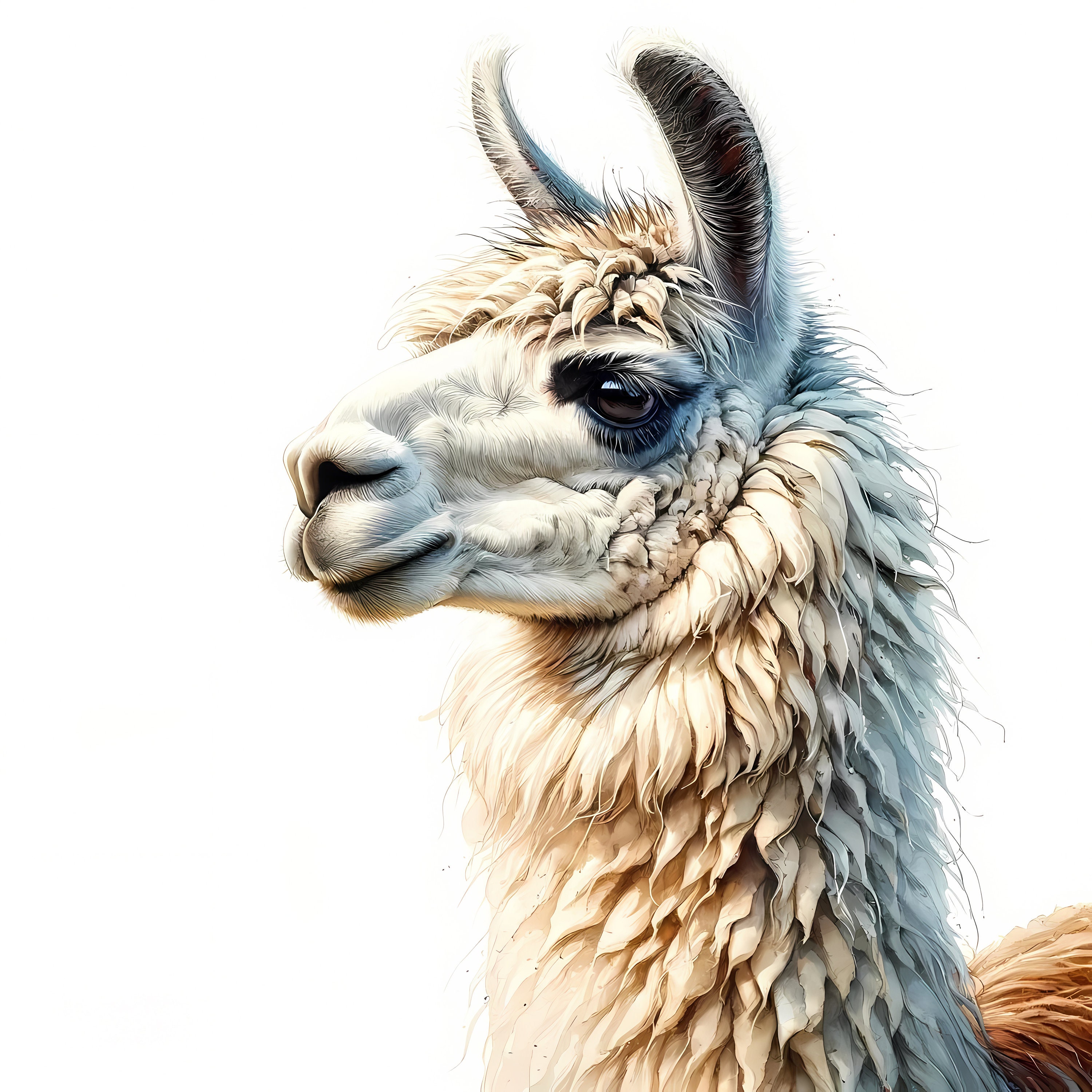 Llama Clipart 12 High-quality Jpgs Adorable Llama Clipart Bundle Card ...