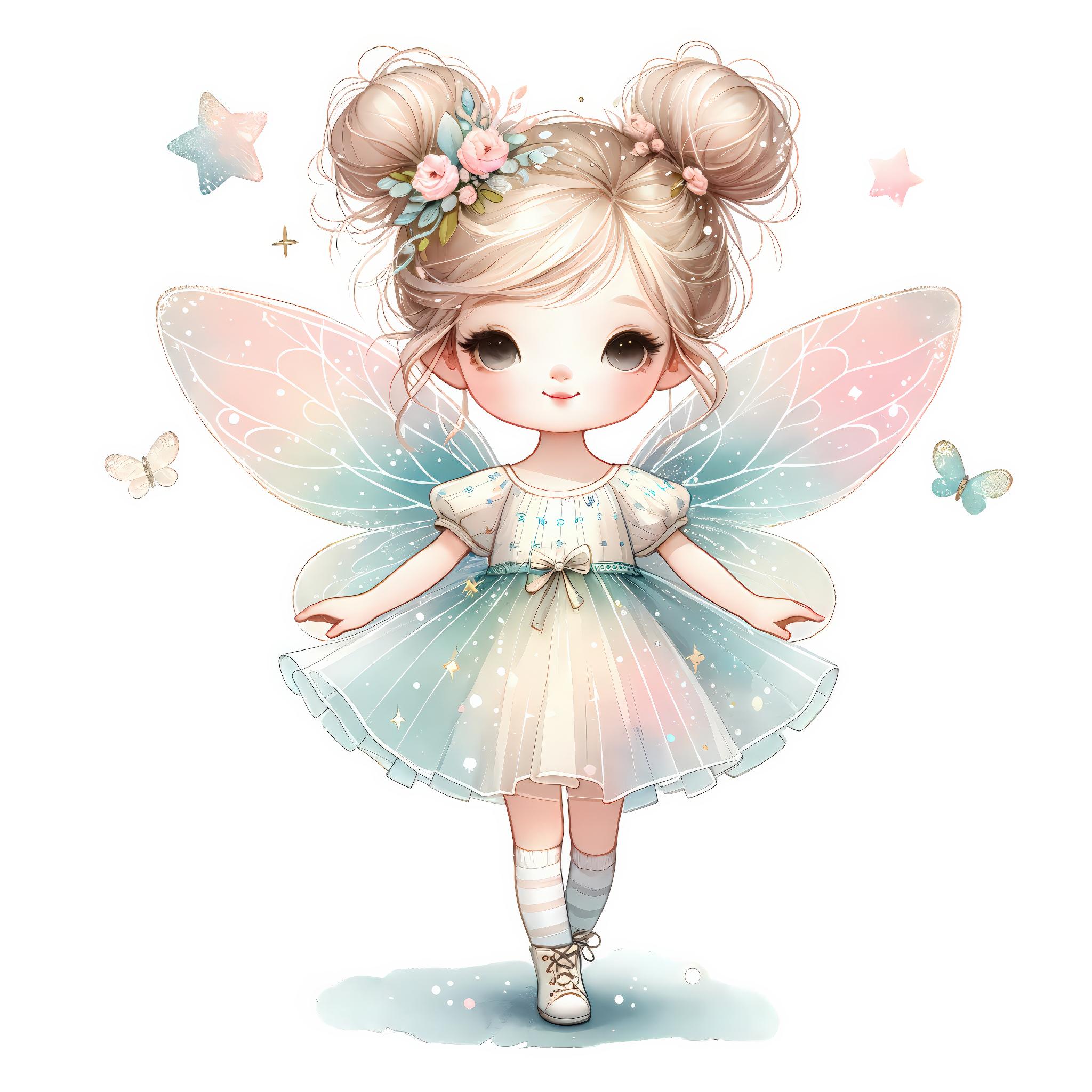 Watercolor Fairy Clipart – Whimsical Fairy Designs (digital Download ...