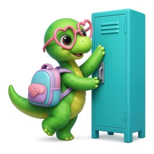 Student Dinosaur Clipart, Adorable Student Dinosaur Bundle PNG, Back to ...
