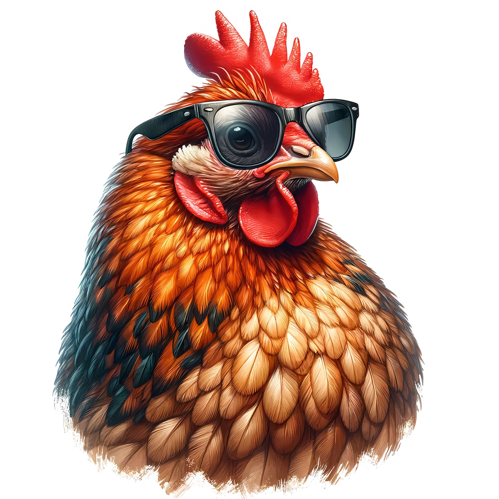 Cool Chicken Clipart Bundle | Farm Animal Art (digital Download) - Etsy