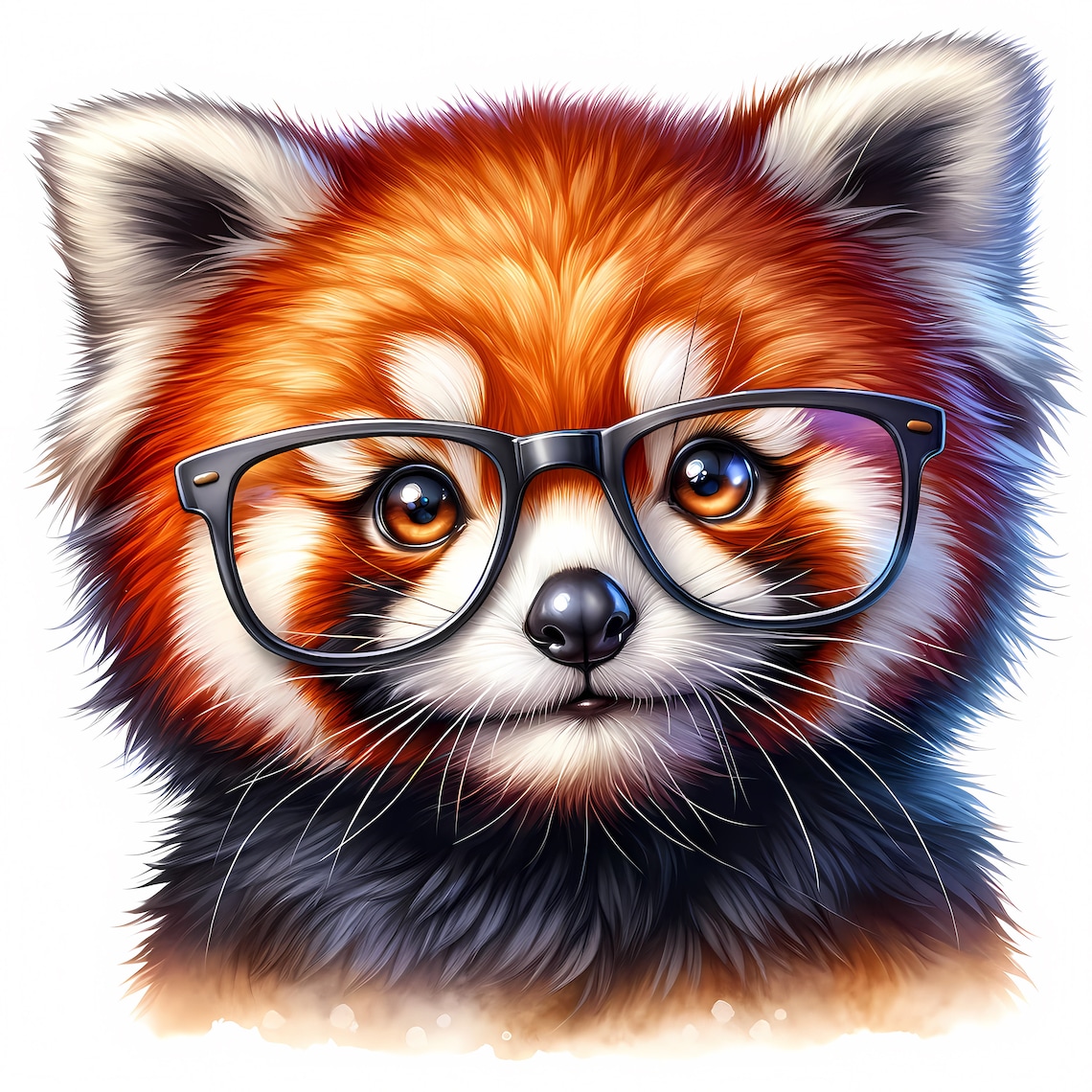 Cute Red Panda Clipart Bundle 10 High-quality Jpgs Adorable Red Panda ...