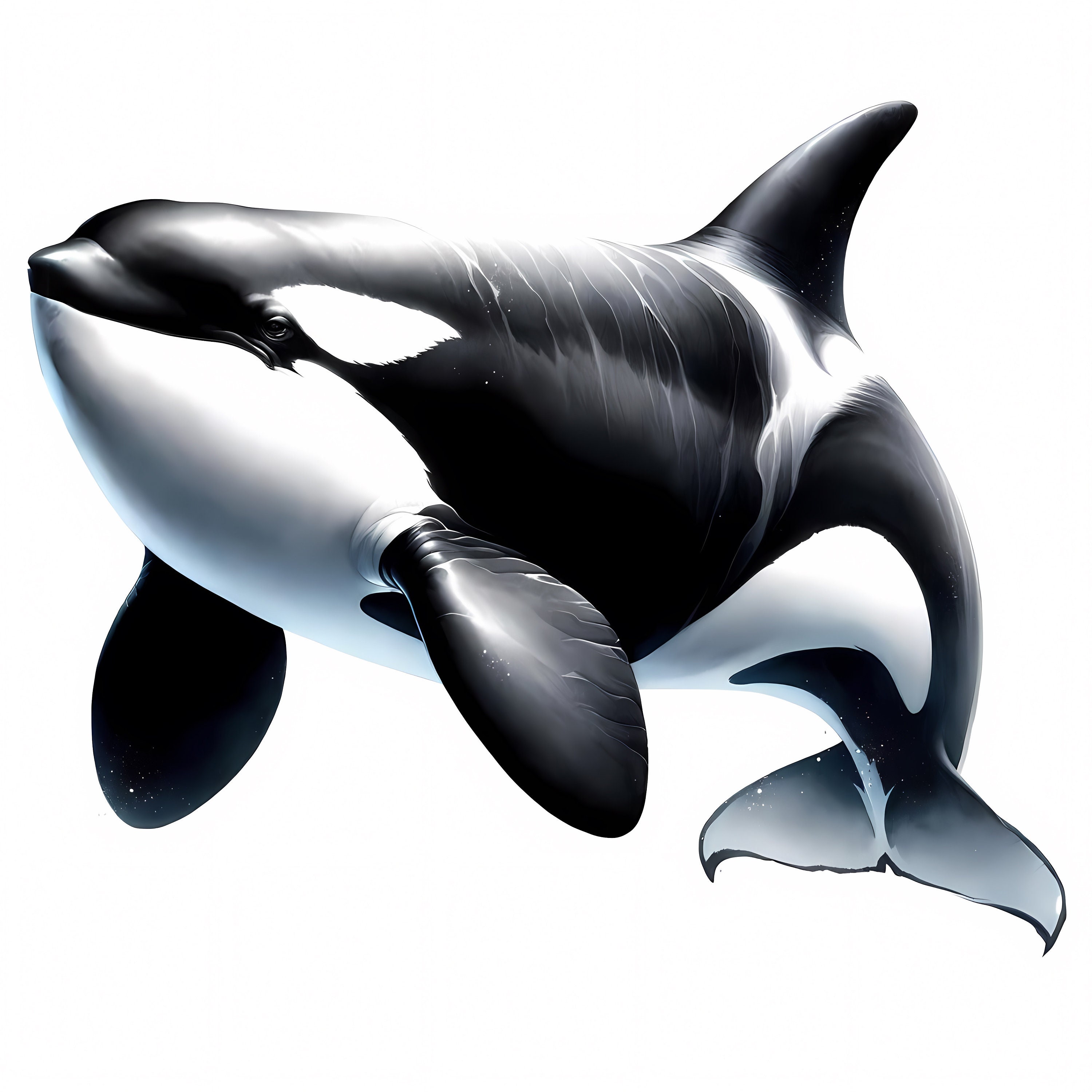 Killer Whale Clipart 12 High-quality Jpgs Orca Whale Clipart Bundle ...