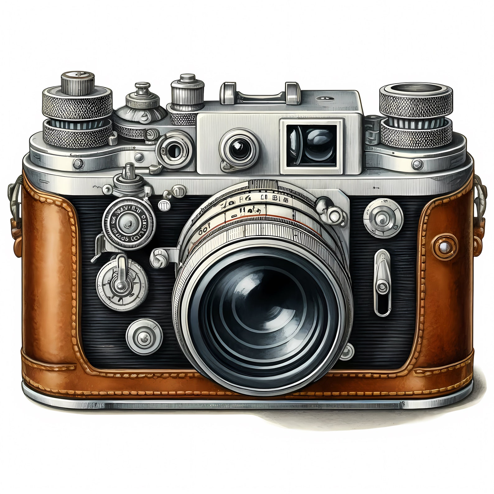 Vintage Camera Clipart: Nostalgic Photography Art (digital Download ...