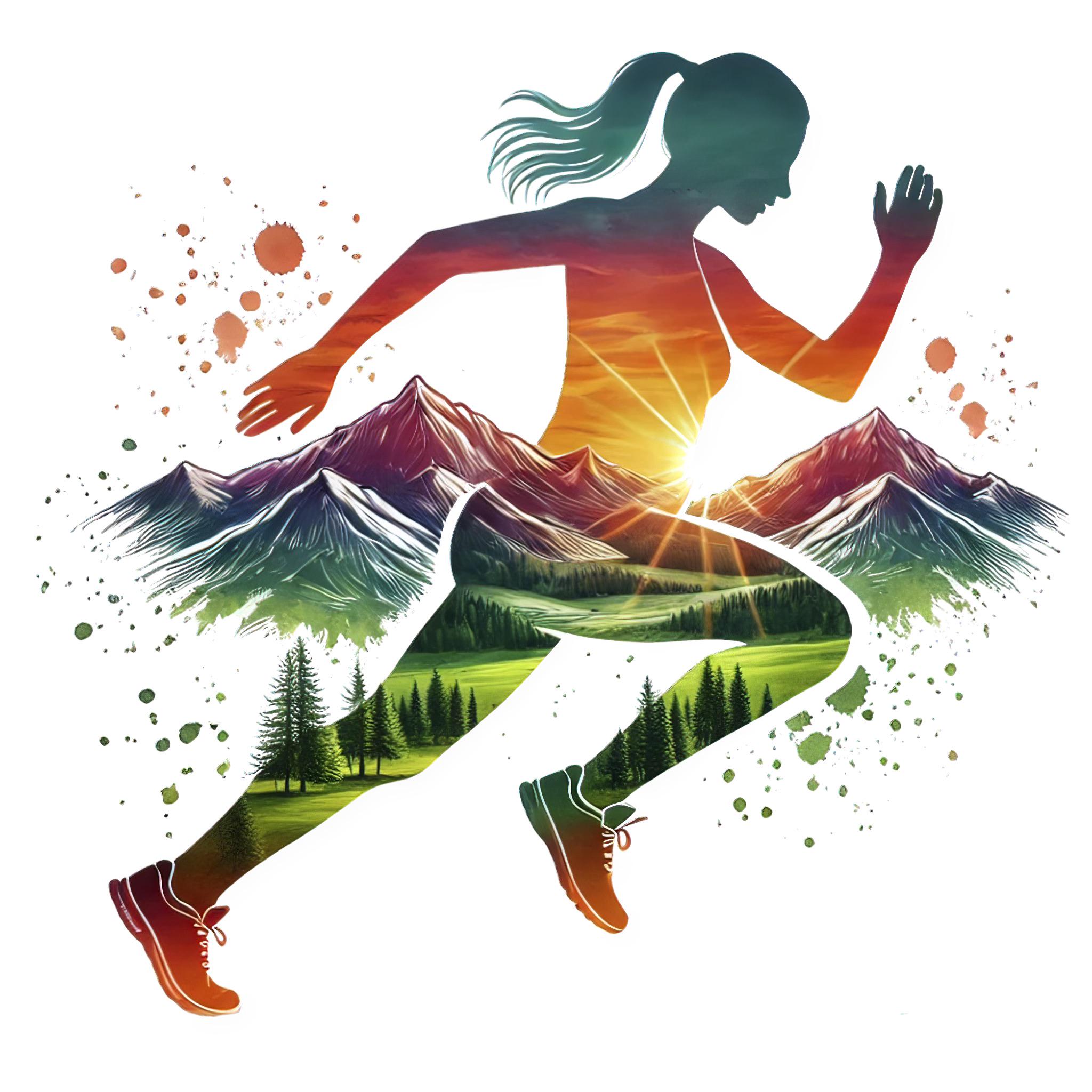 Running Woman PNG Clipart: Marathon Runner Art (digital Download) - Etsy