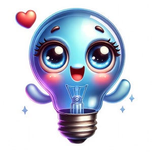 Cute Bulb Clipart | 12 High-quality Jpgs | Adorable Light Bulb Clipart ...