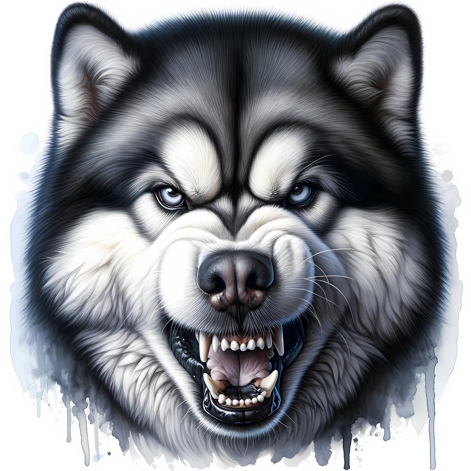 Angry Dog Clipart - 12 High-quality Jpgs - Aggressive Dog Clipart ...