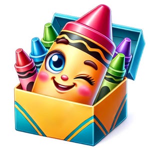 Cute Crayon Clipart | 14 High-quality Jpgs | Adorable Crayon Clipart ...