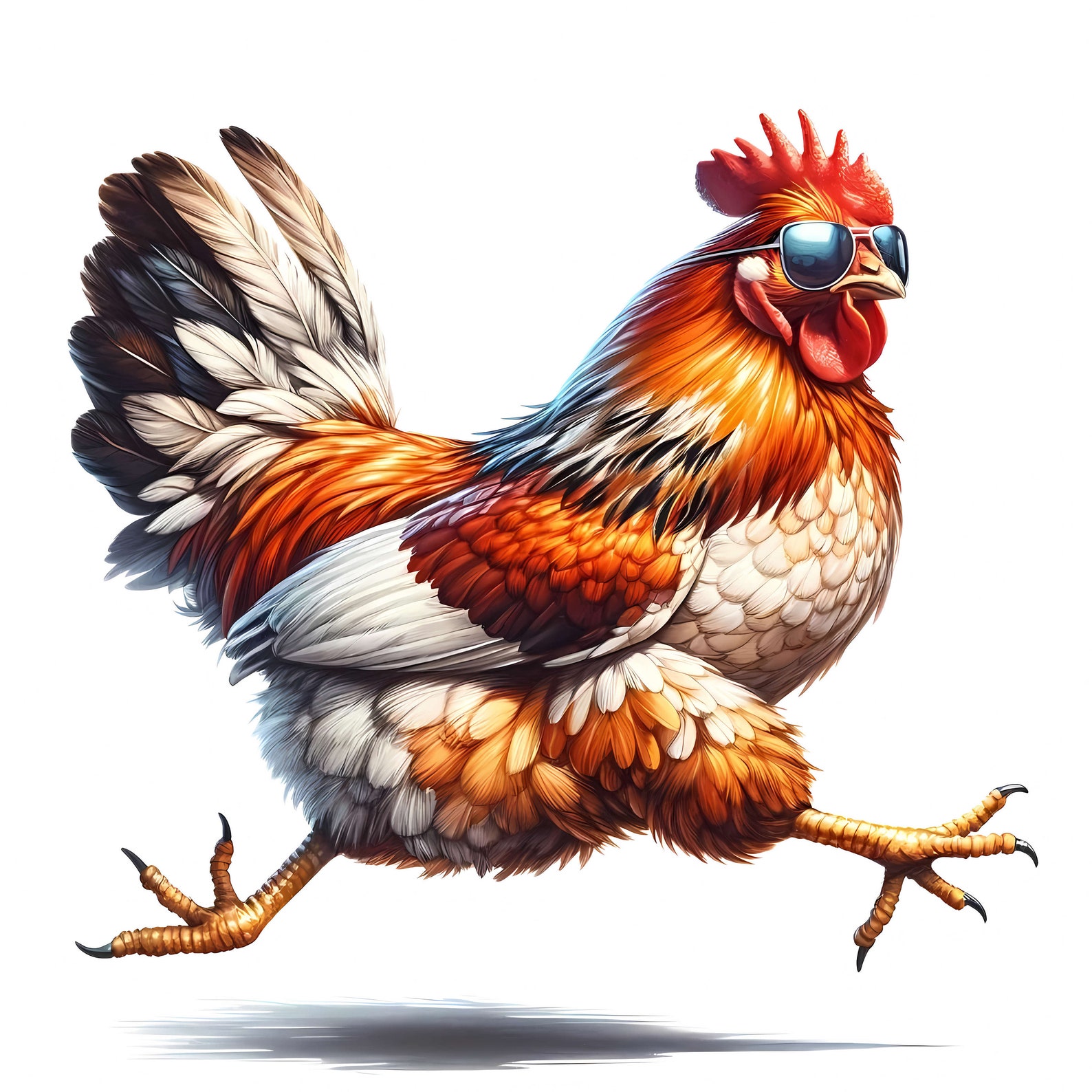 Cool Chicken Clipart Bundle | Farm Animal Art (digital Download) - Etsy
