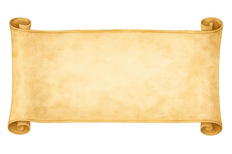 Vintage Medieval Scroll Clipart: Aged Parchment Paper (digital Download ...