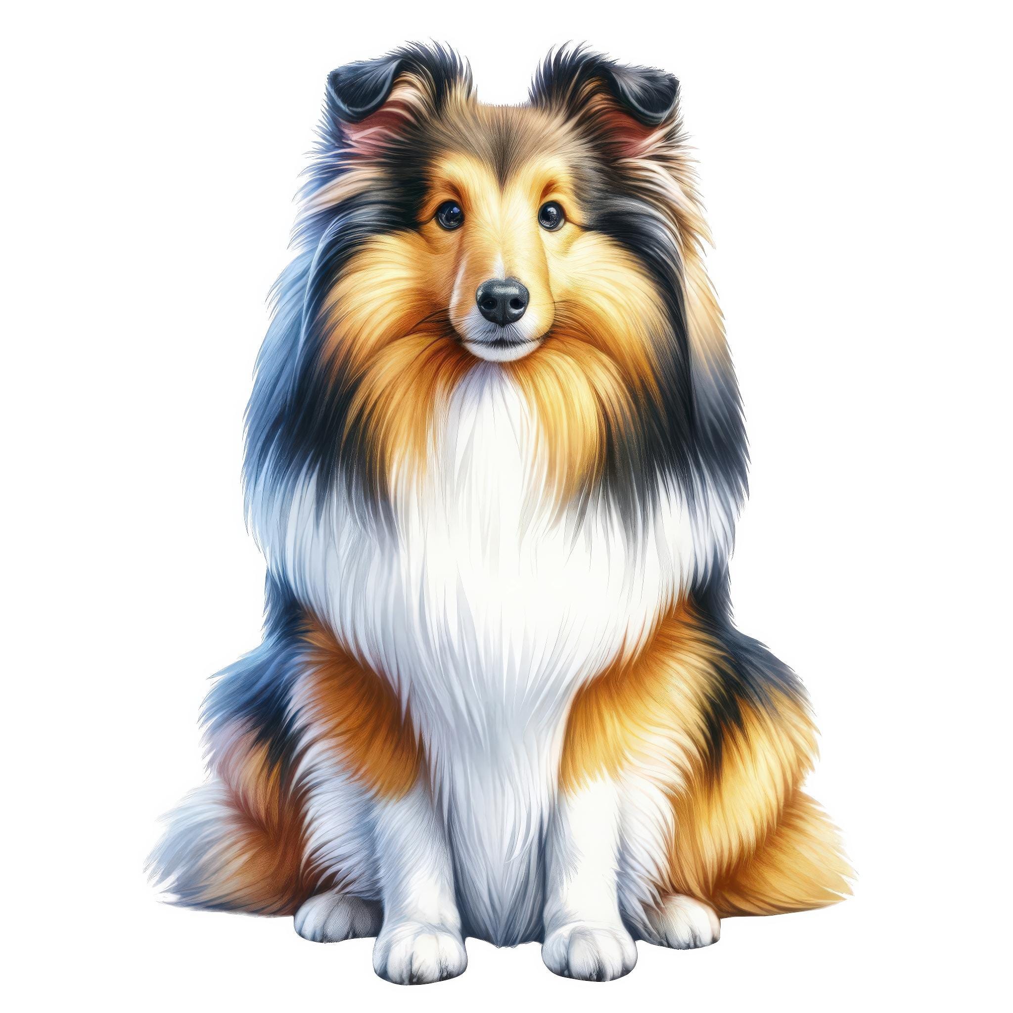 Sheltie Dog Clipart Bundle: Shetland Sheepdog Designs (digital Download ...