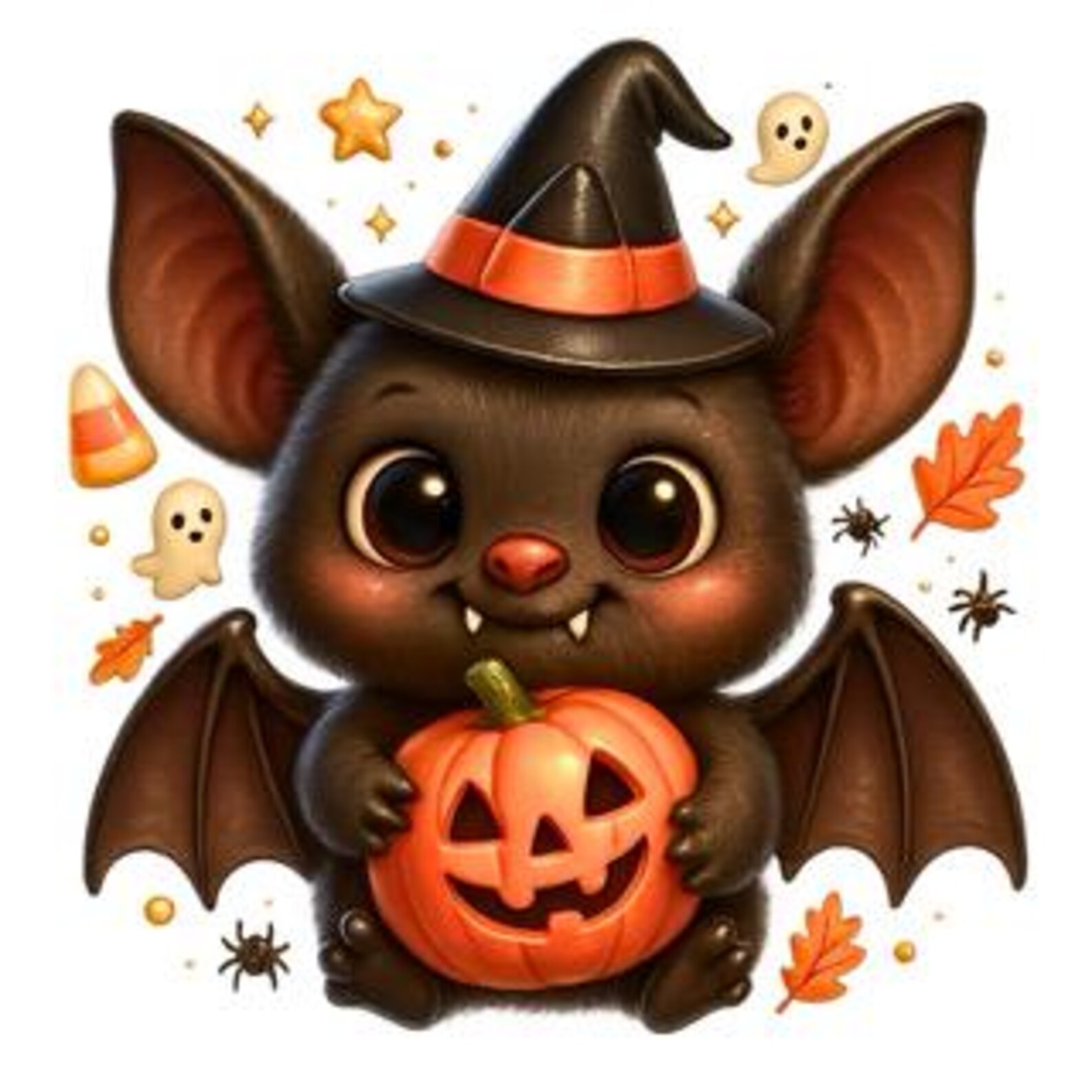Cute Halloween Bat Clipart | Spooky PNG Illustration (set of 11) - Etsy