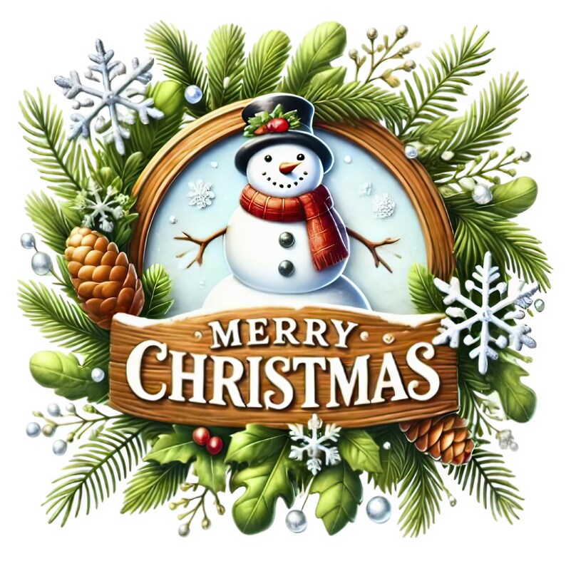 10 Merry Christmas Sign Clipart: Festive Holiday Art PNG (digital ...