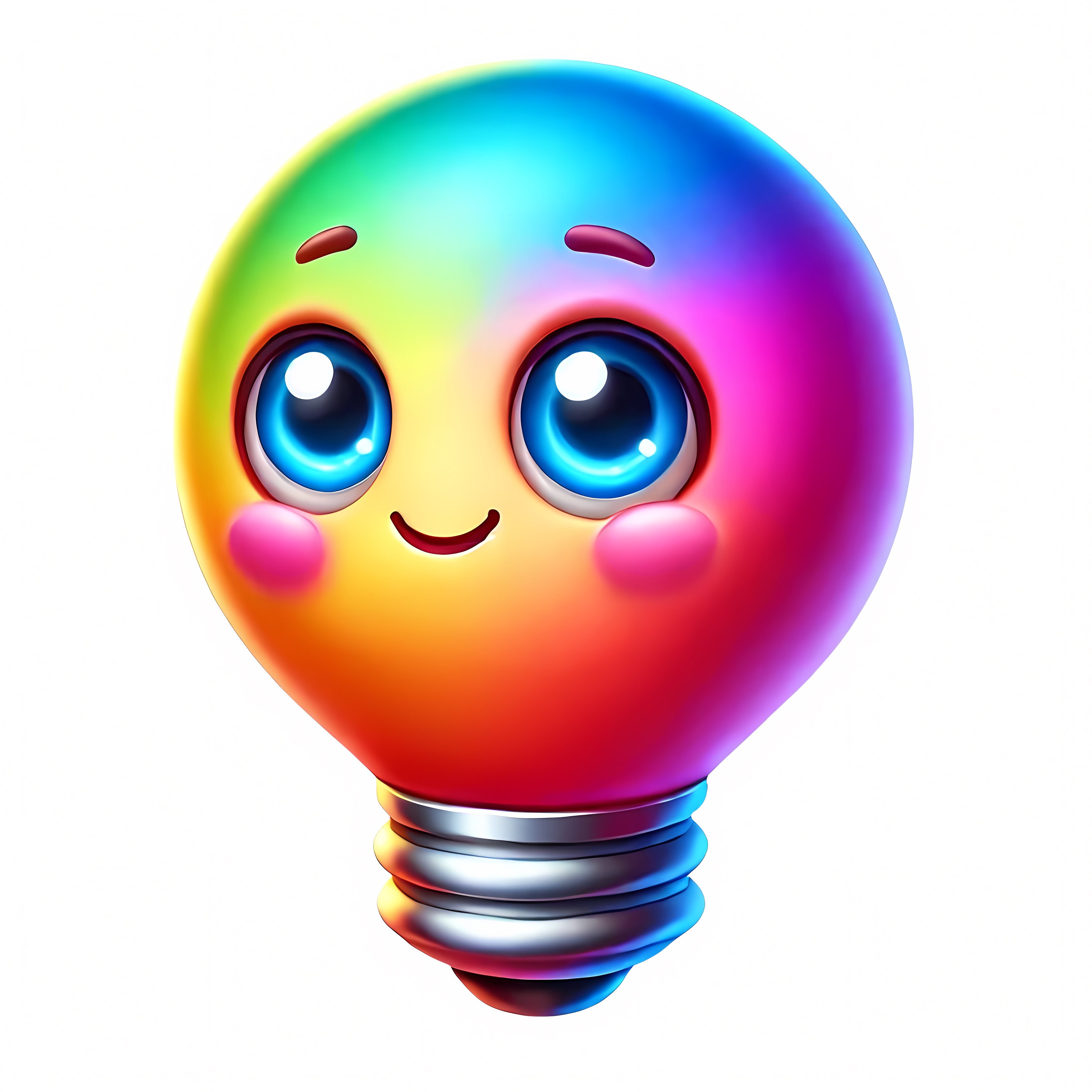 Cute Light Bulb Clipart | Nursery Art Printables (digital Download) - Etsy