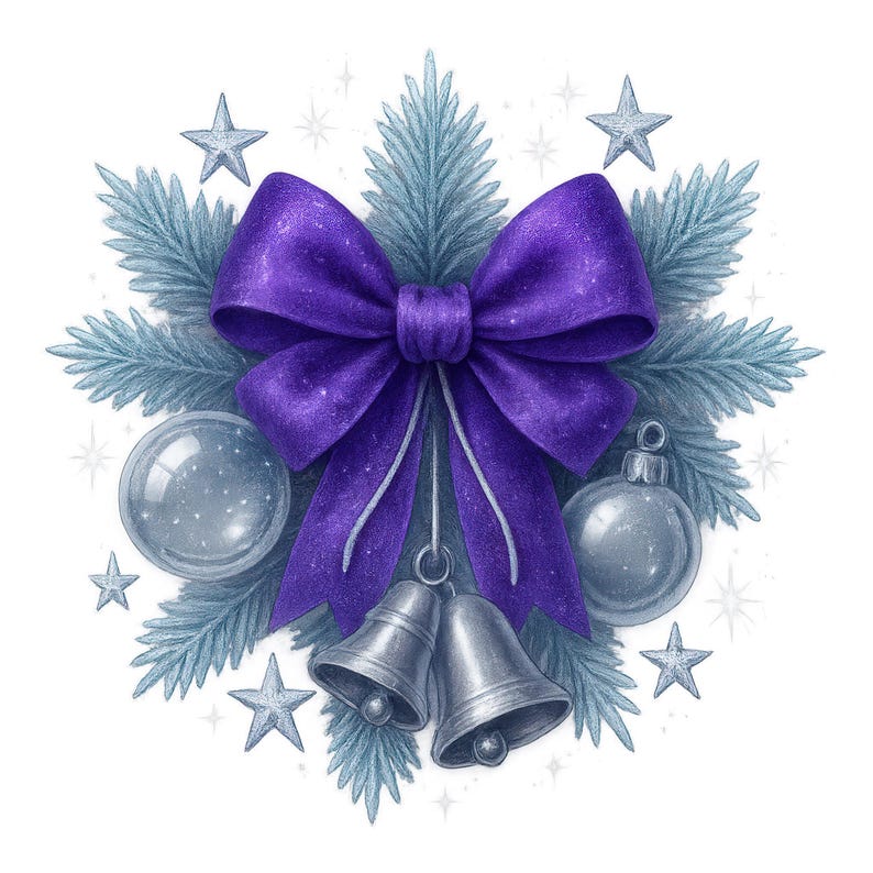 Christmas Bow Clipart Bundle: Festive Red Holiday Bows (digital ...