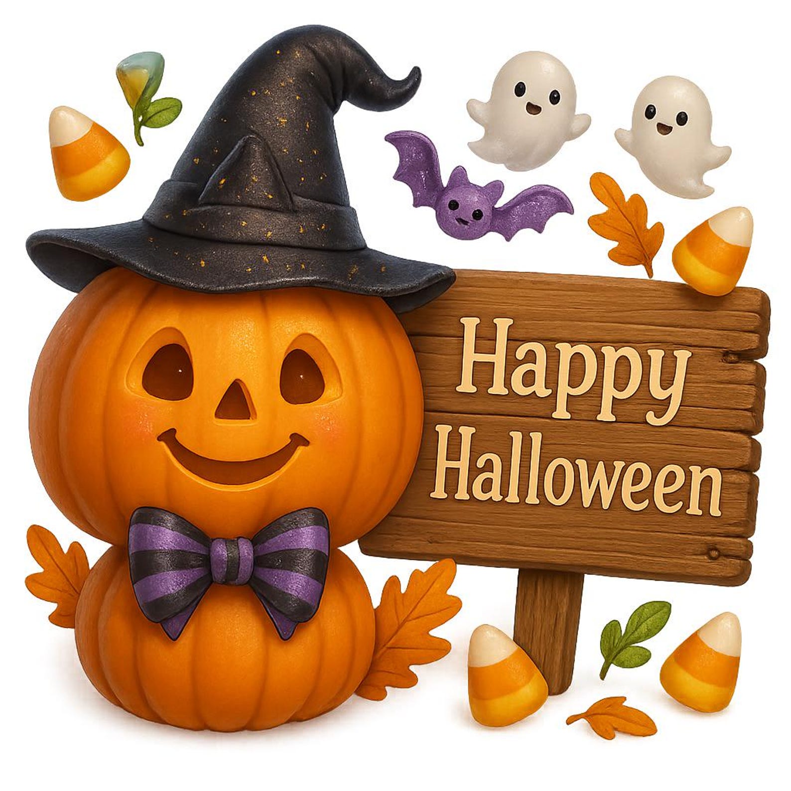 Cute Halloween Pumpkin Clipart, Kawaii Fall Design (PNG) - Etsy