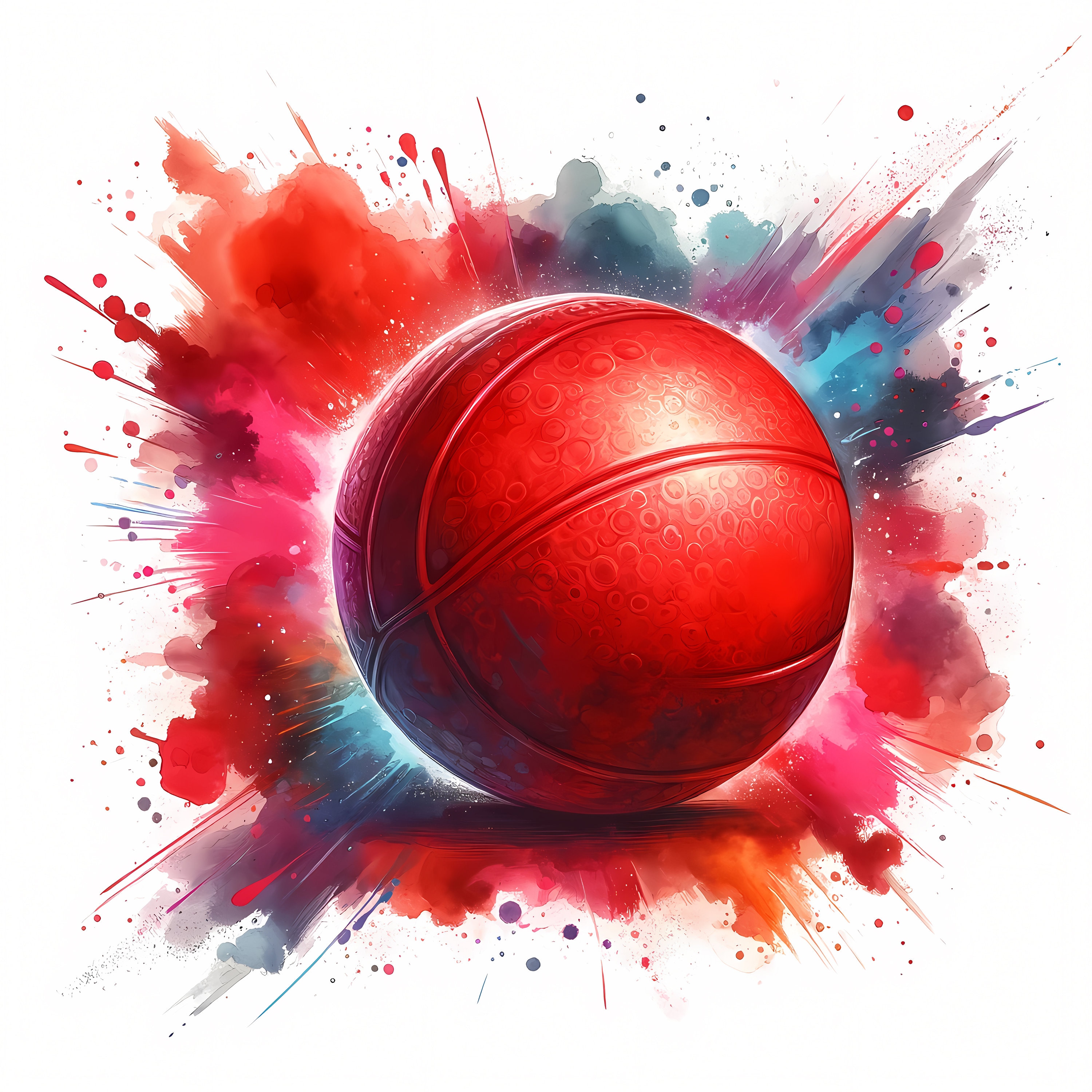 Dodgeball Clipart 10 High-quality Jpgs Athletic Clipart Bundle Wall Art Paper Craft Sports Art ...