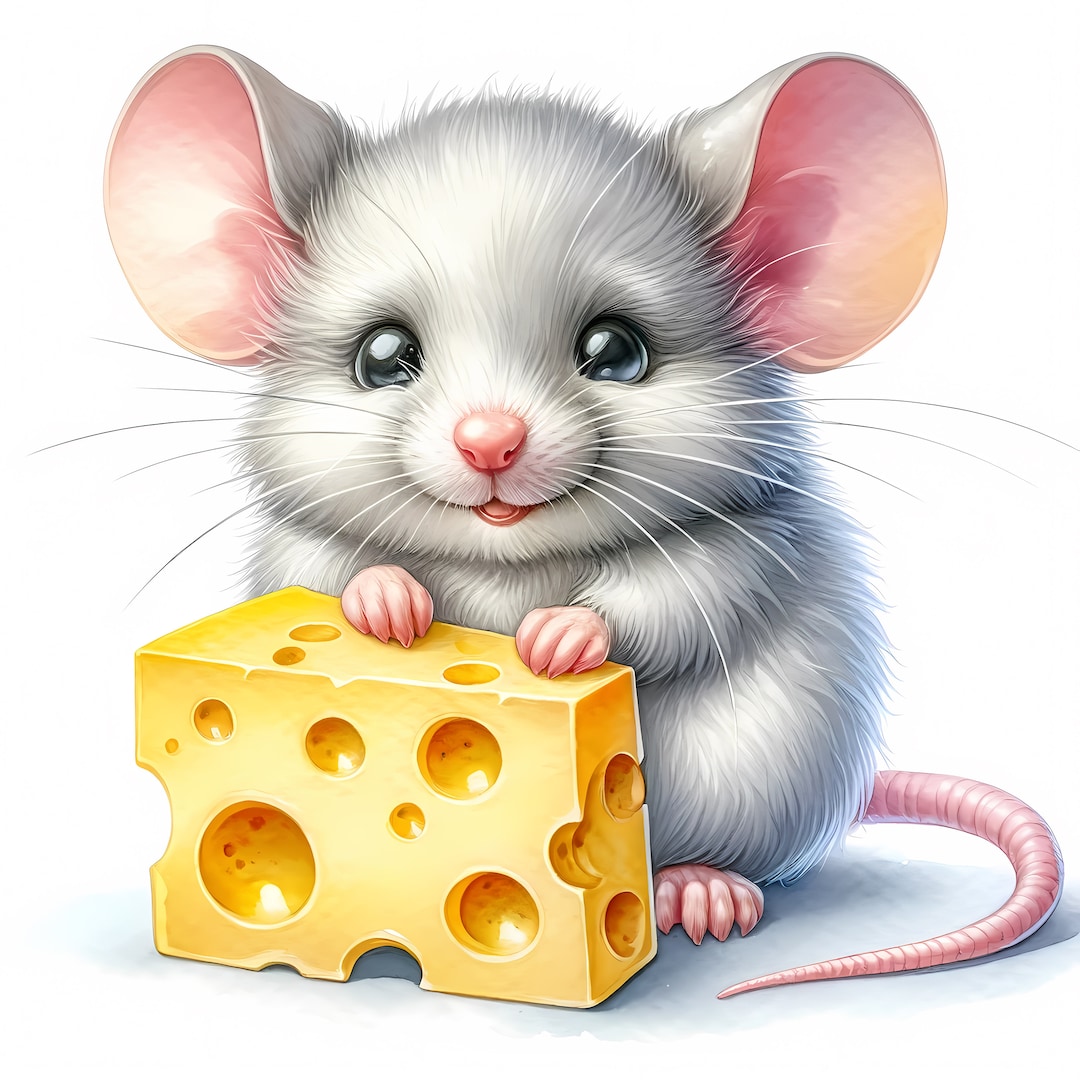 Cute Mouse Clipart - 11 High-quality Jpgs - Adorable Mouse Clipart ...