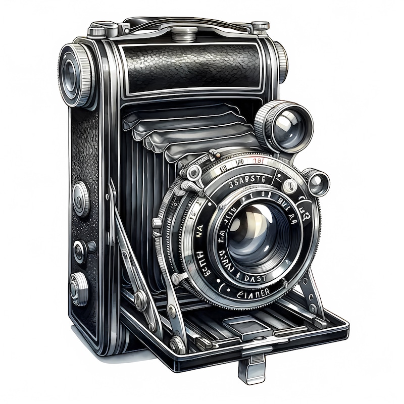 Old Camera Clipart - Etsy
