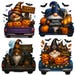 Halloween Gnome & Truck Clipart: Fall Pumpkin PNG (digital Download - Etsy