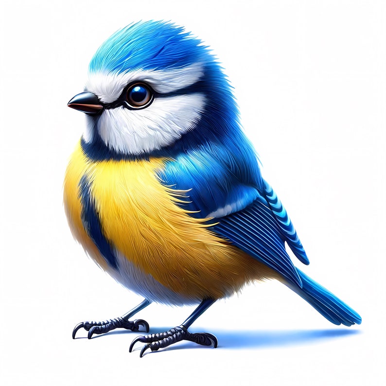 Blue Tit Bird Clipart | High-quality Jpgs for Commercial Use (digital ...