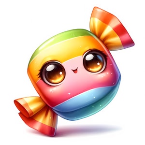 Cute Candy Clipart | 14 High-quality Jpgs | Adorable Candy Clipart ...