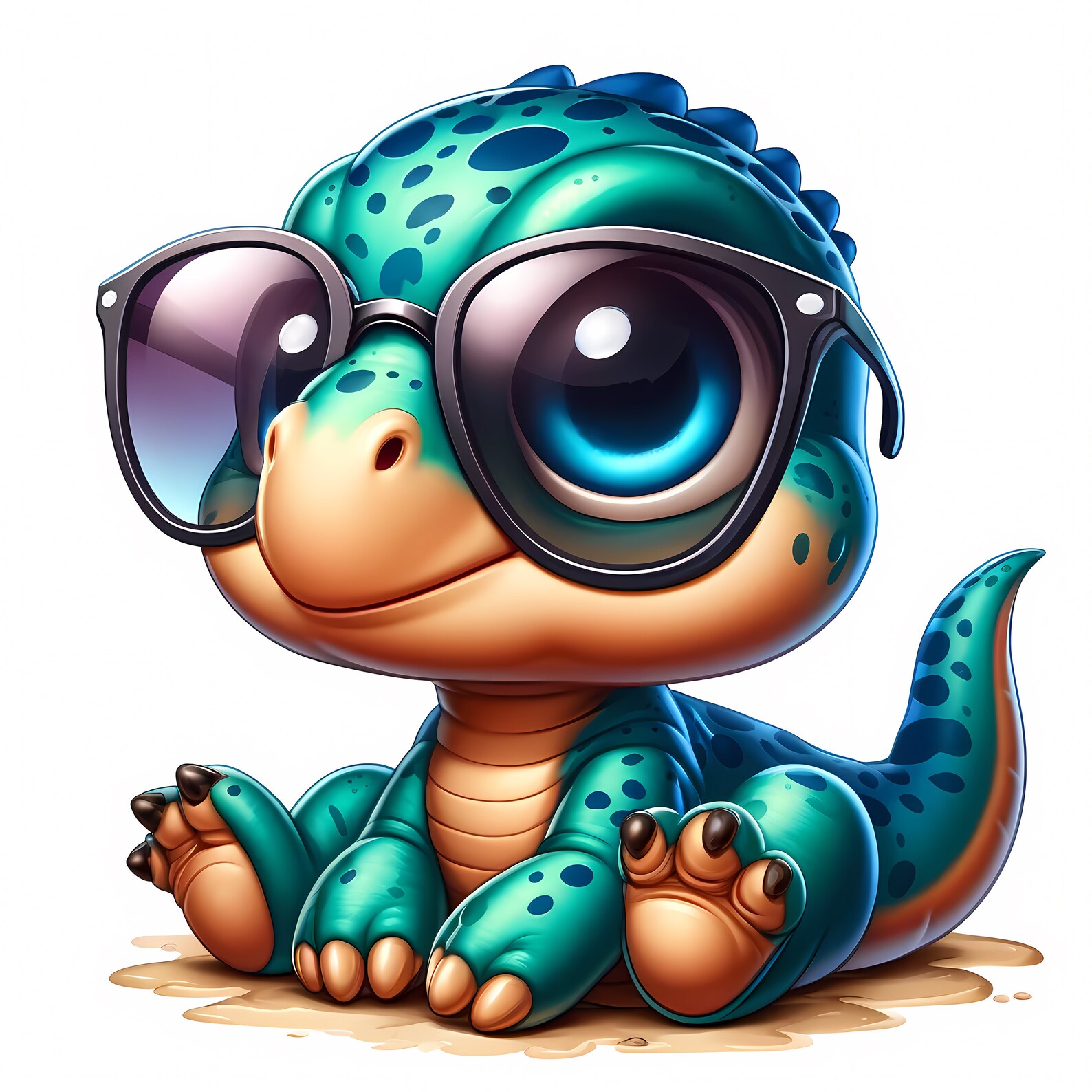 Cute Baby Dinosaur Clipart | Nursery Art Printables (jpgs) - Etsy