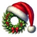 Festive Santa Hat Clipart Bundle: Holiday Art (commercial Use) (12 Jpgs ...