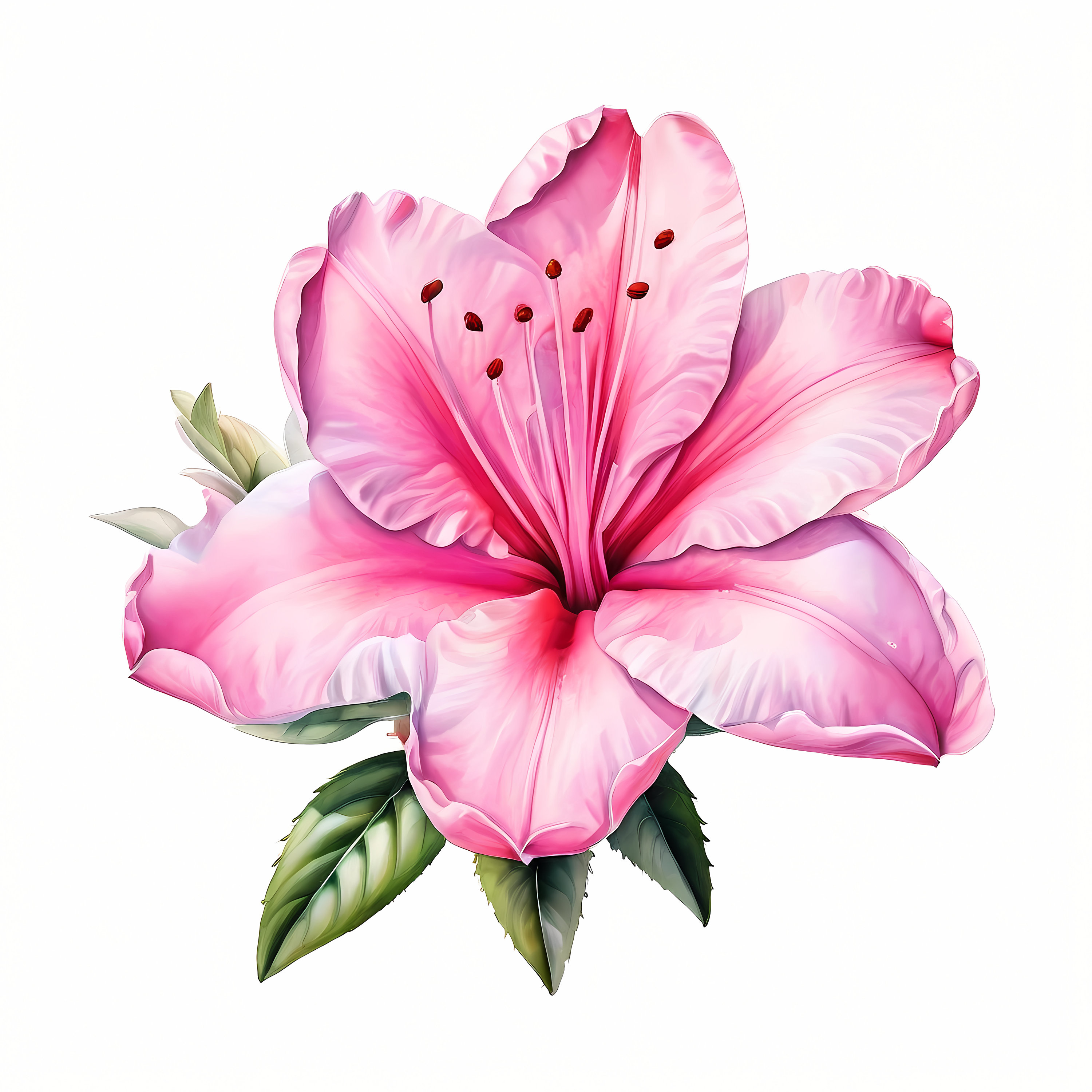 Azalea Flower Clipart 10 High-quality Jpgs Clipart Bundle Wall Art ...