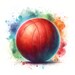 Dodgeball Clipart – Athletic Sports Art, Wall Decor (JPG, Digital ...