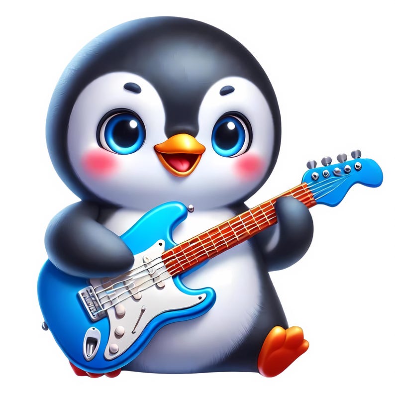Cute Penguin Clipart Bundle | High-quality Jpgs (digital Download ...
