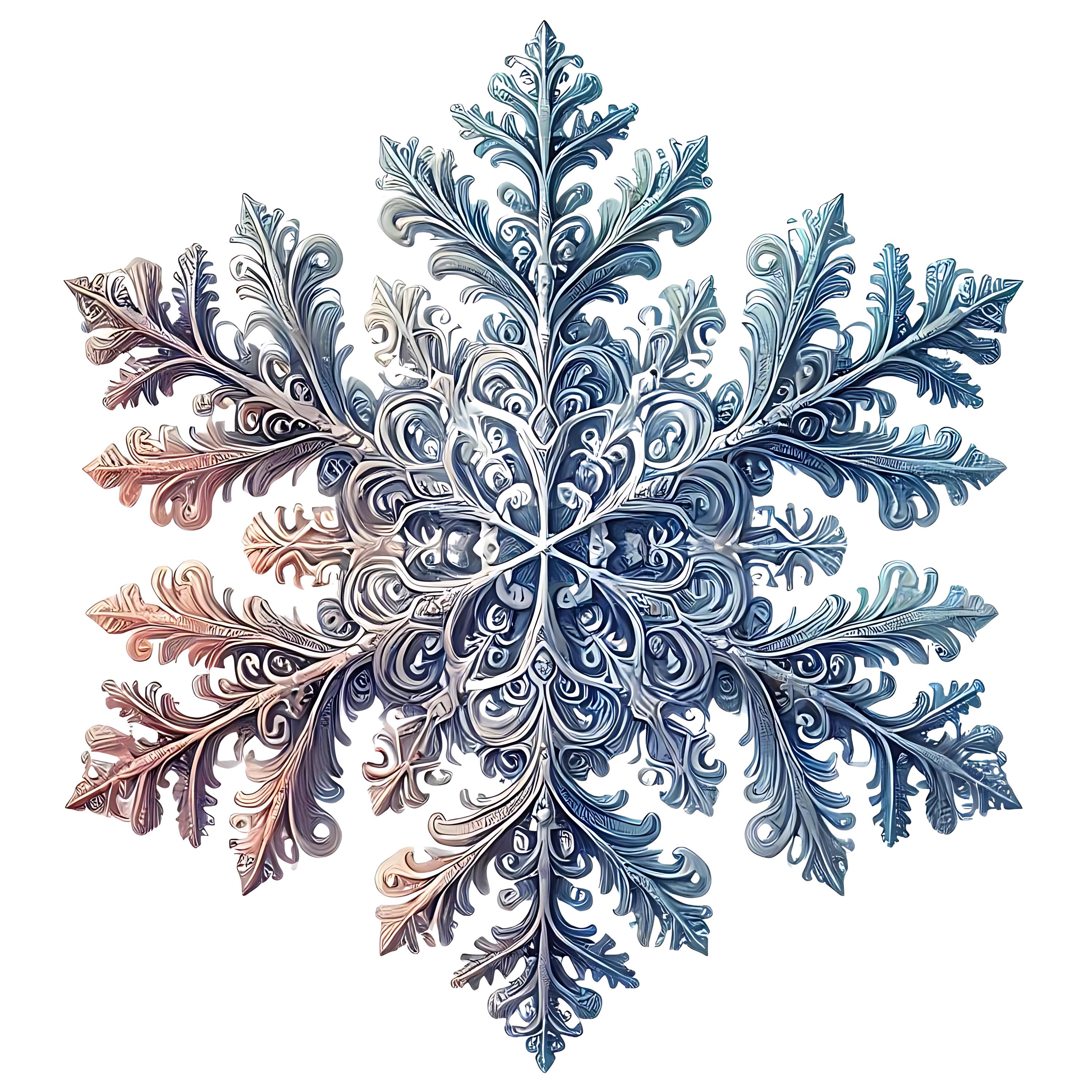 Snowflake Clipart | Winter Holiday 10 JPG Bundle (digital Download) - Etsy