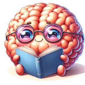 Cute Brain Clipart | 12 High-quality Jpgs | Adorable Cute Brain Clipart ...