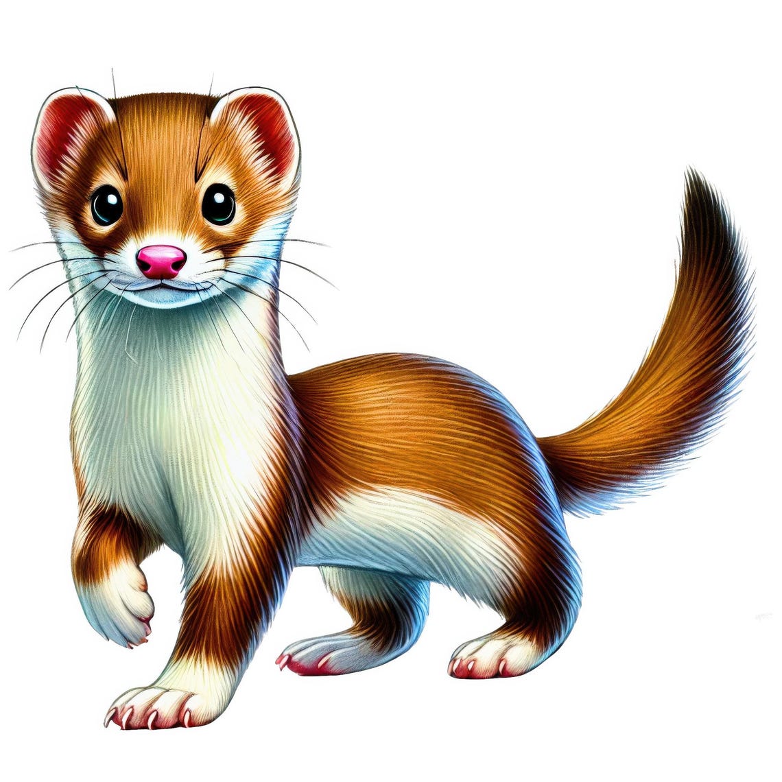 Weasel Clipart | 10 High-quality Designs | Adorable Weasel Clipart ...