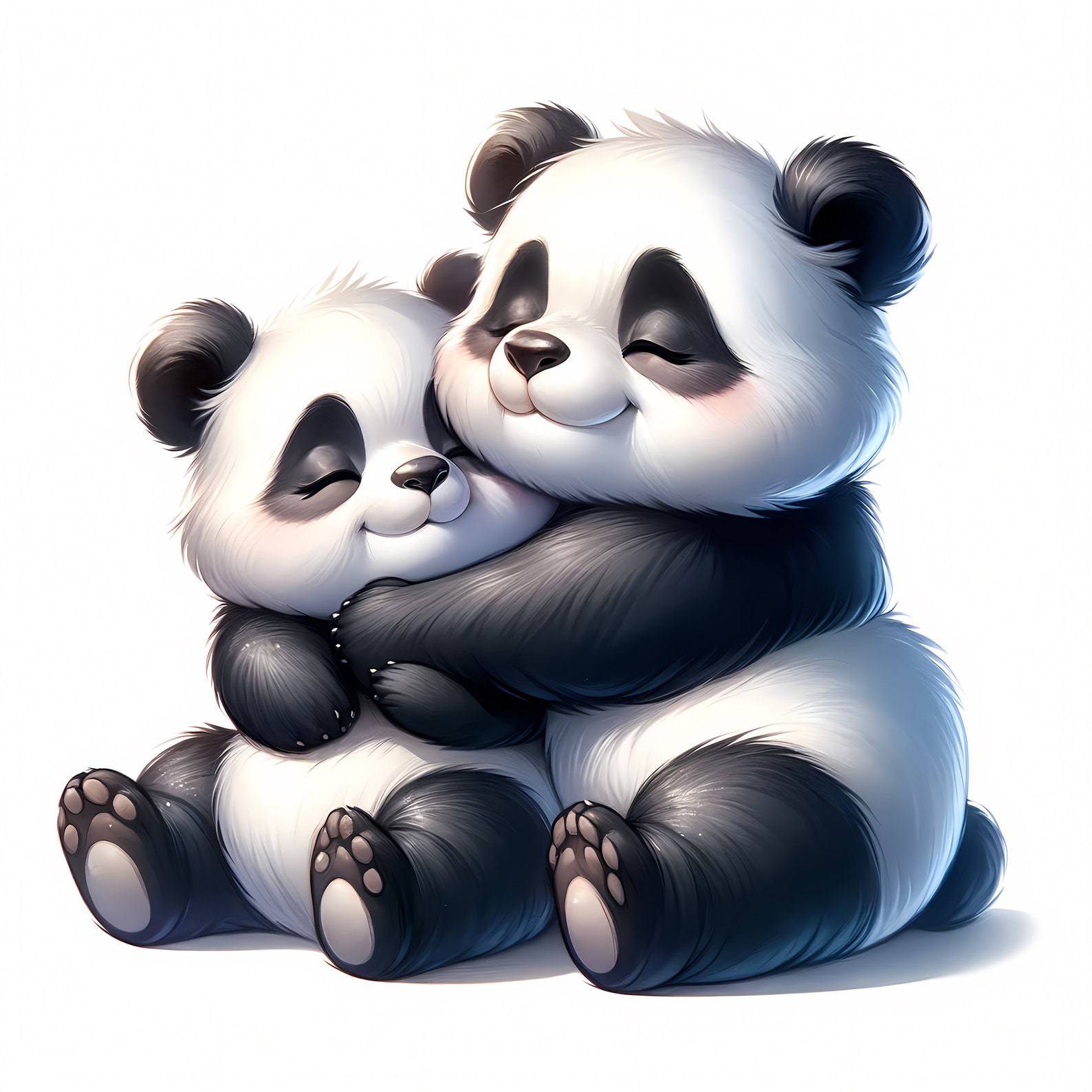Cute Panda Clipart 12 High-quality Jpgs Adorable Baby Panda Clipart ...