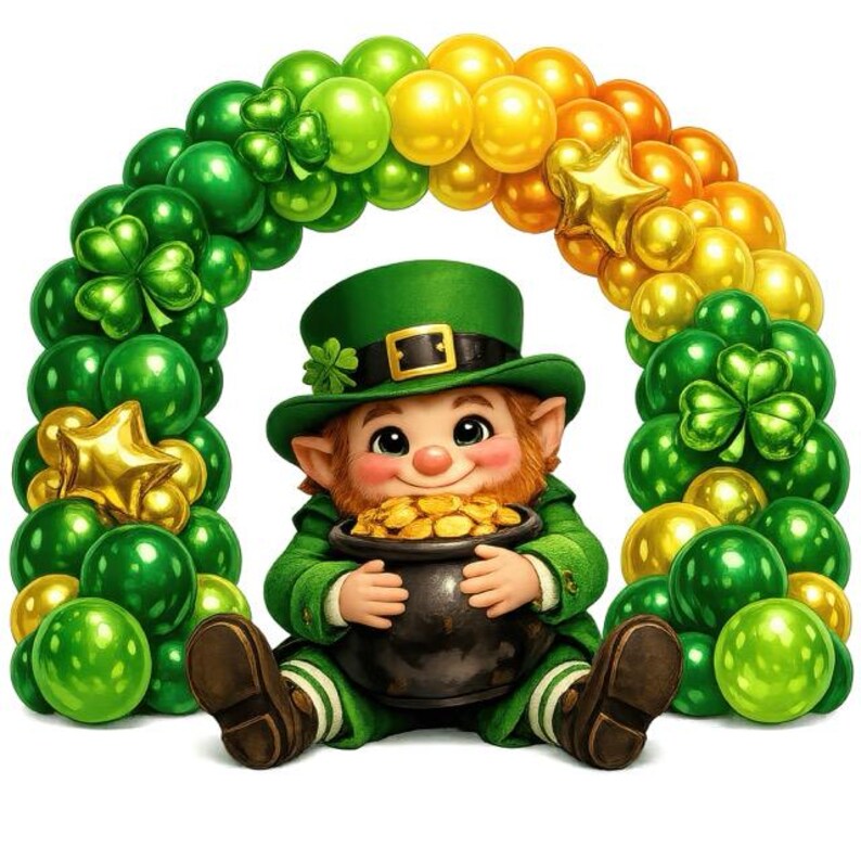 Whimsical Leprechaun Clipart, Funny St. Patrick’s Day Graphics (digital ...