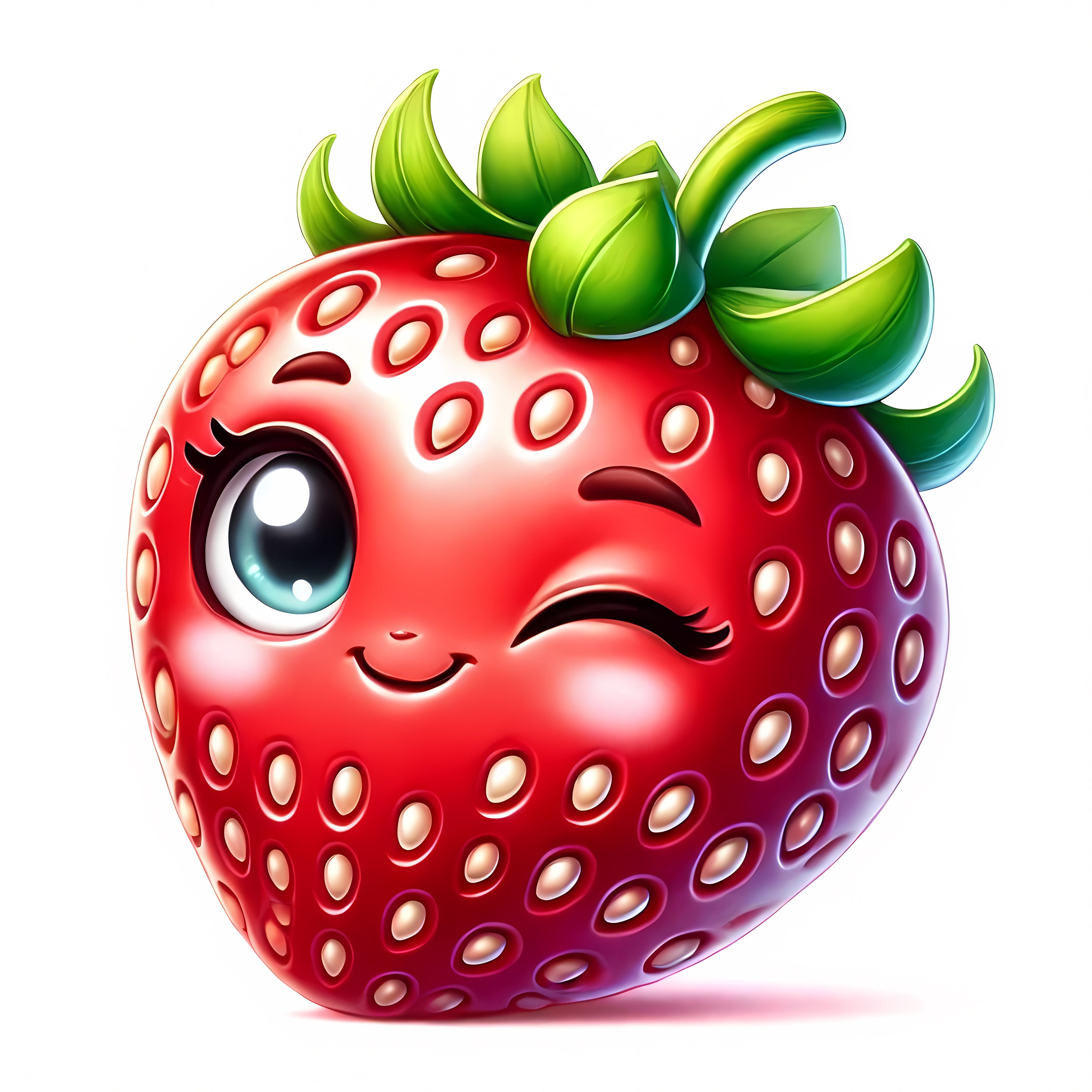 Cute Strawberry Clipart 11 High-quality Jpgs Adorable Strawberry ...