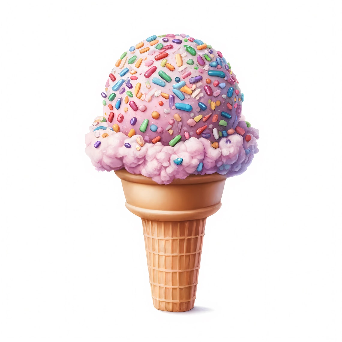 Sprinkles Ice Cream Clipart 12 High-quality Jpgs Delicious Ice Cream ...