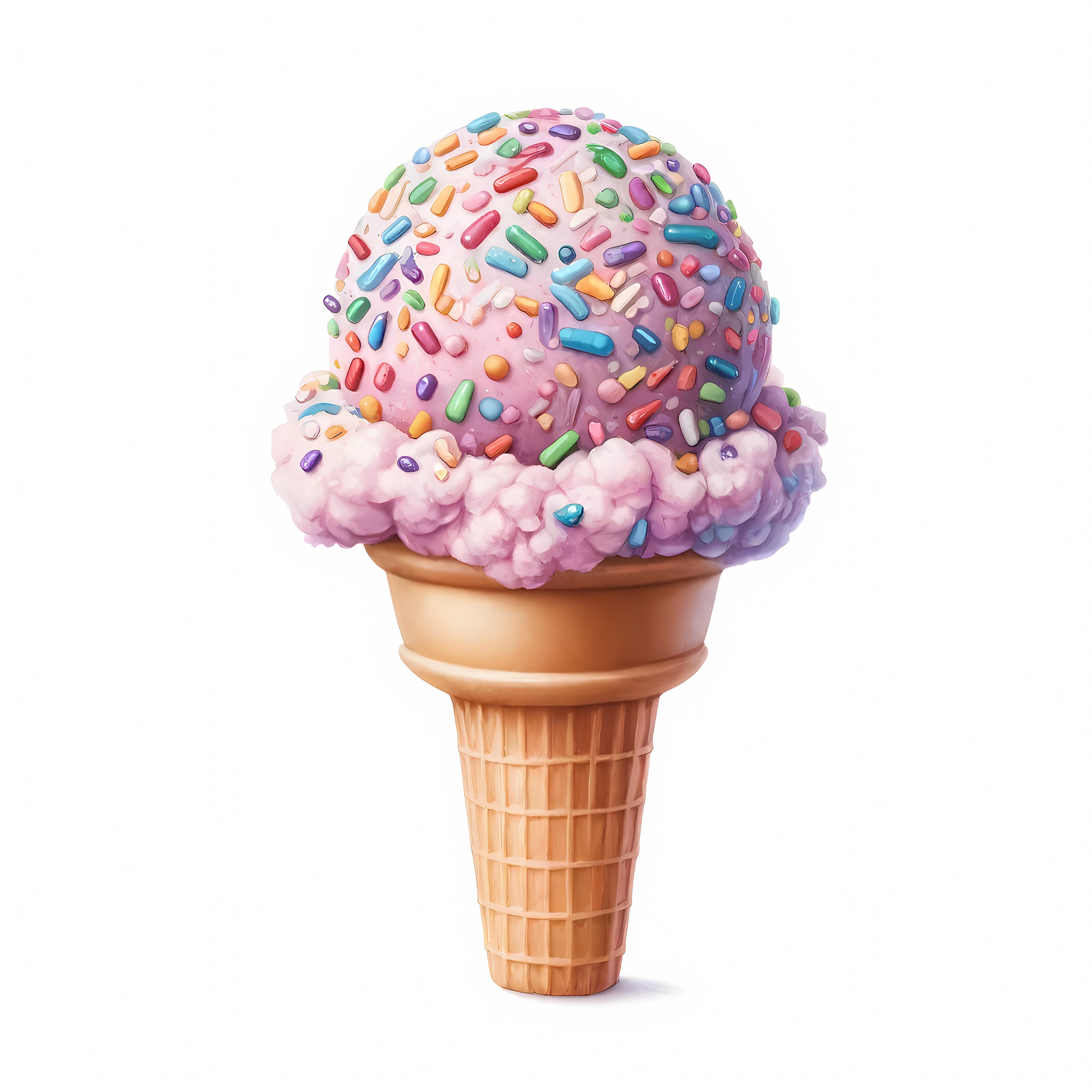 Sprinkles Ice Cream Clipart 12 High-quality Jpgs Delicious Ice Cream ...