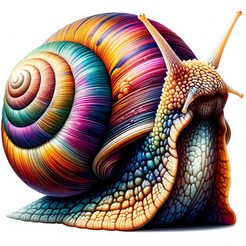 Snail Clipart Bundle 12 High-quality Jpgs Vivid Snail Clipart Nature ...