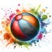 Dodgeball Clipart – Athletic Sports Art, Wall Decor (JPG, Digital ...