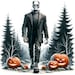 Frankenstein Clipart | Halloween Horror Art (digital Download) Set of ...