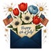 10 4th of July Clipart Bundle: Patriotic Envelope Designs (commercial ...