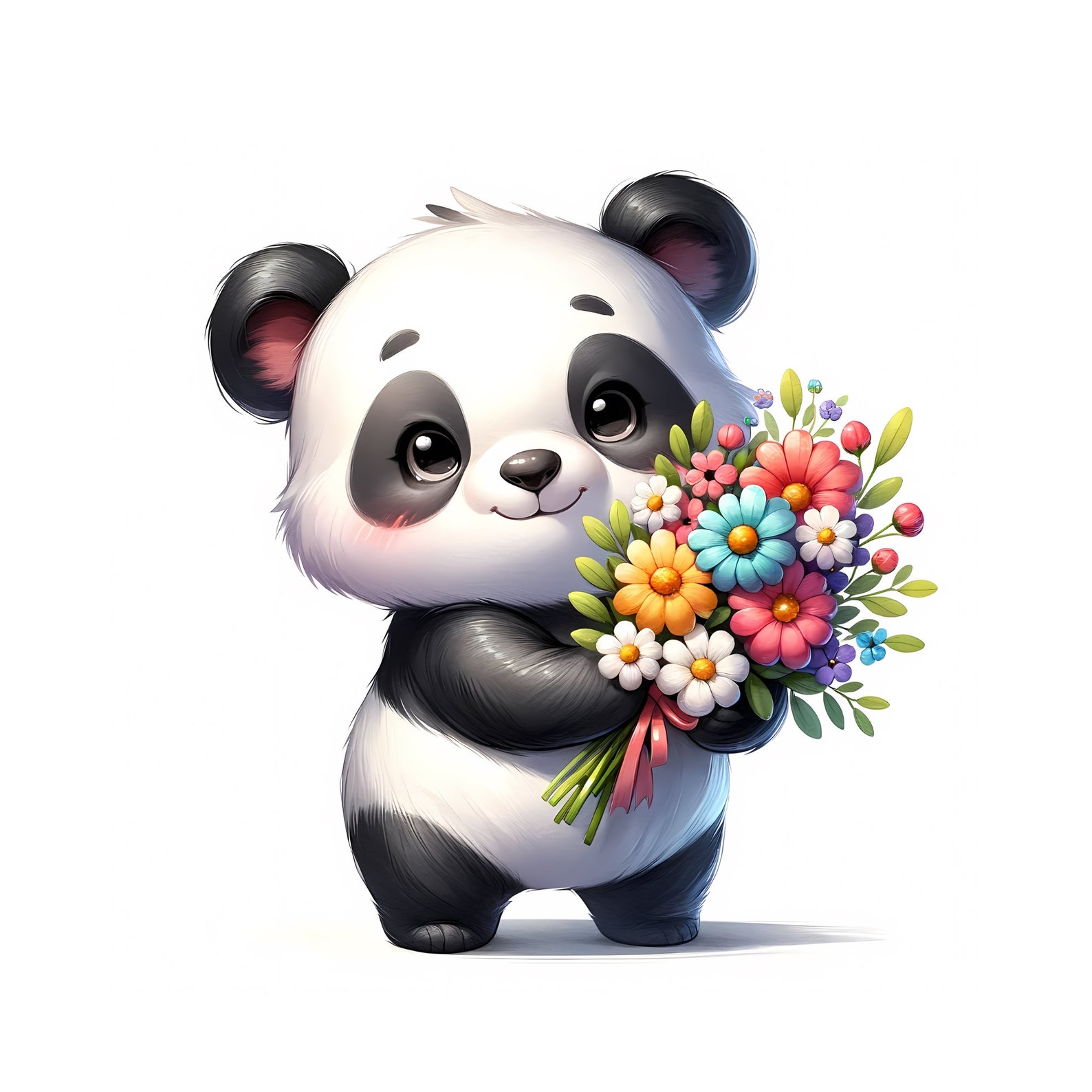 Cute Panda Clipart 12 High-quality Jpgs Adorable Baby Panda Clipart ...