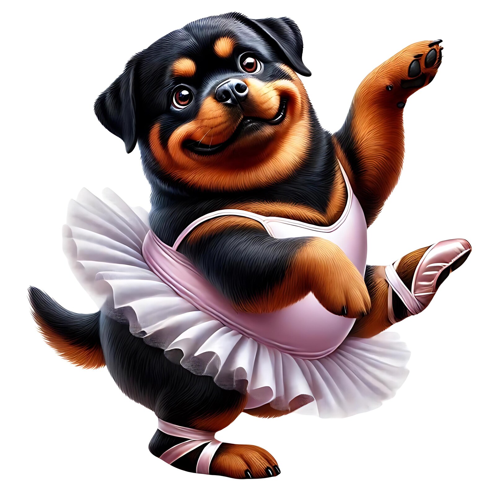 Puppy Ballerina Clipart | Cute Ballet Dog JPG Bundle (digital Download ...