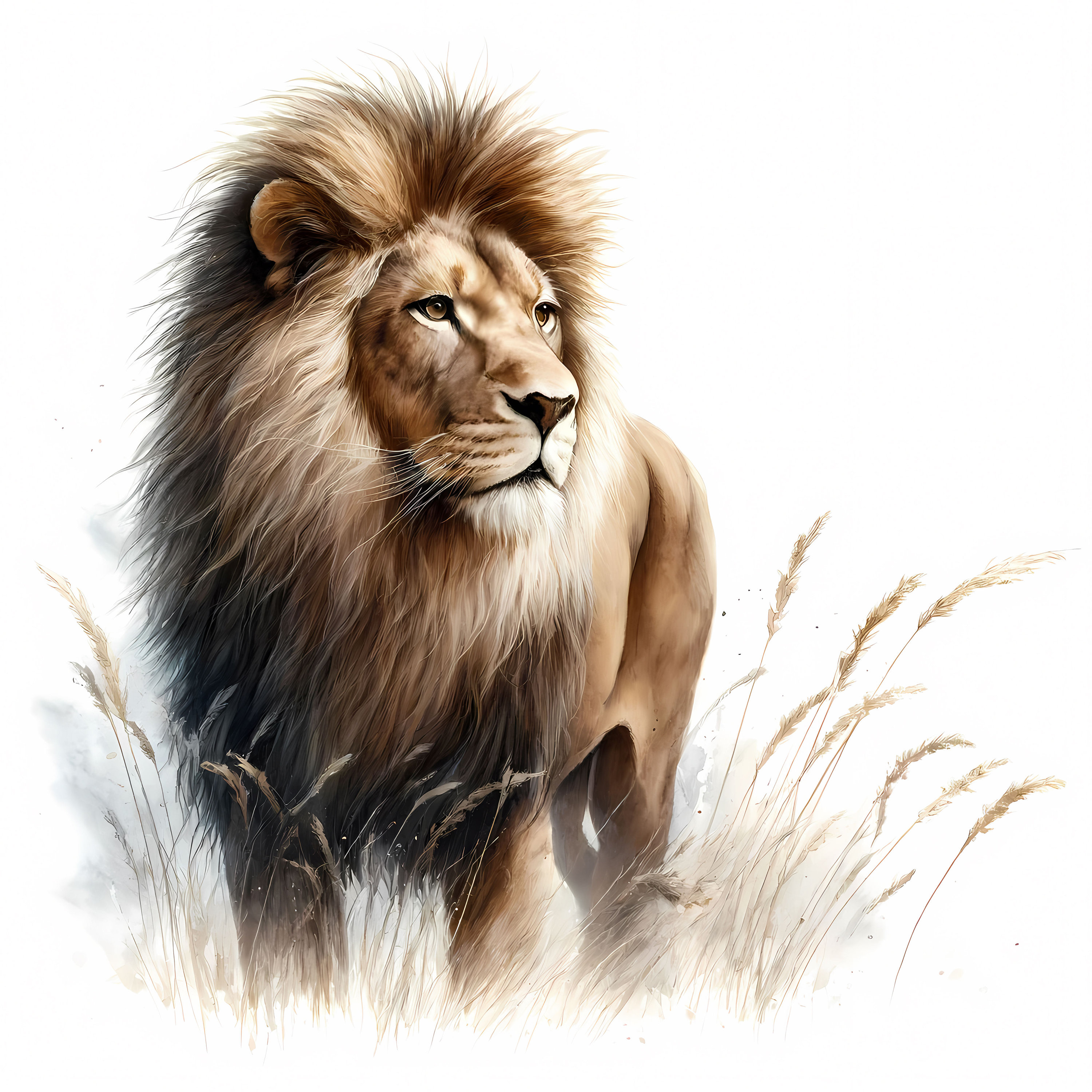 Majestic Lion Clipart Bundle | Wildlife (digital Download) Set of 12 ...